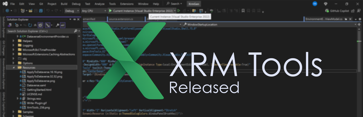 XRM Tools for Visual Studio — Official Release
